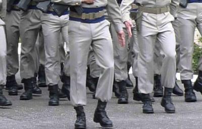 Pantalon de sortie cérémonie défilé avec élastiques aux chevilles gris ...